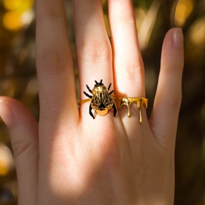 Bumble Bee Ring - Etsy