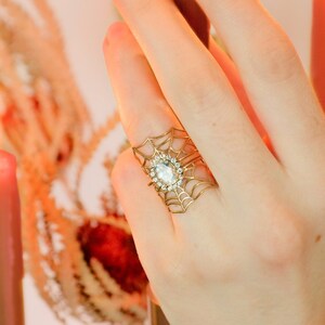 Spider Web Rings Stacking Rings Ring Webbing Gold - Etsy