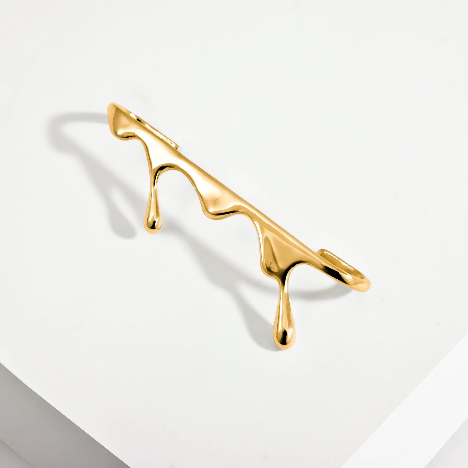 Dripping Ear Bar - Gold, Silver, Rose, Dripping Ear Bar, Ear Cuff ...