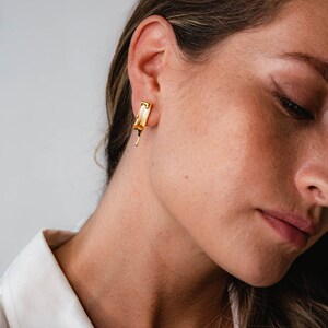 Dripping Gemstone Earrings Gold Silver Rose Gold - Etsy