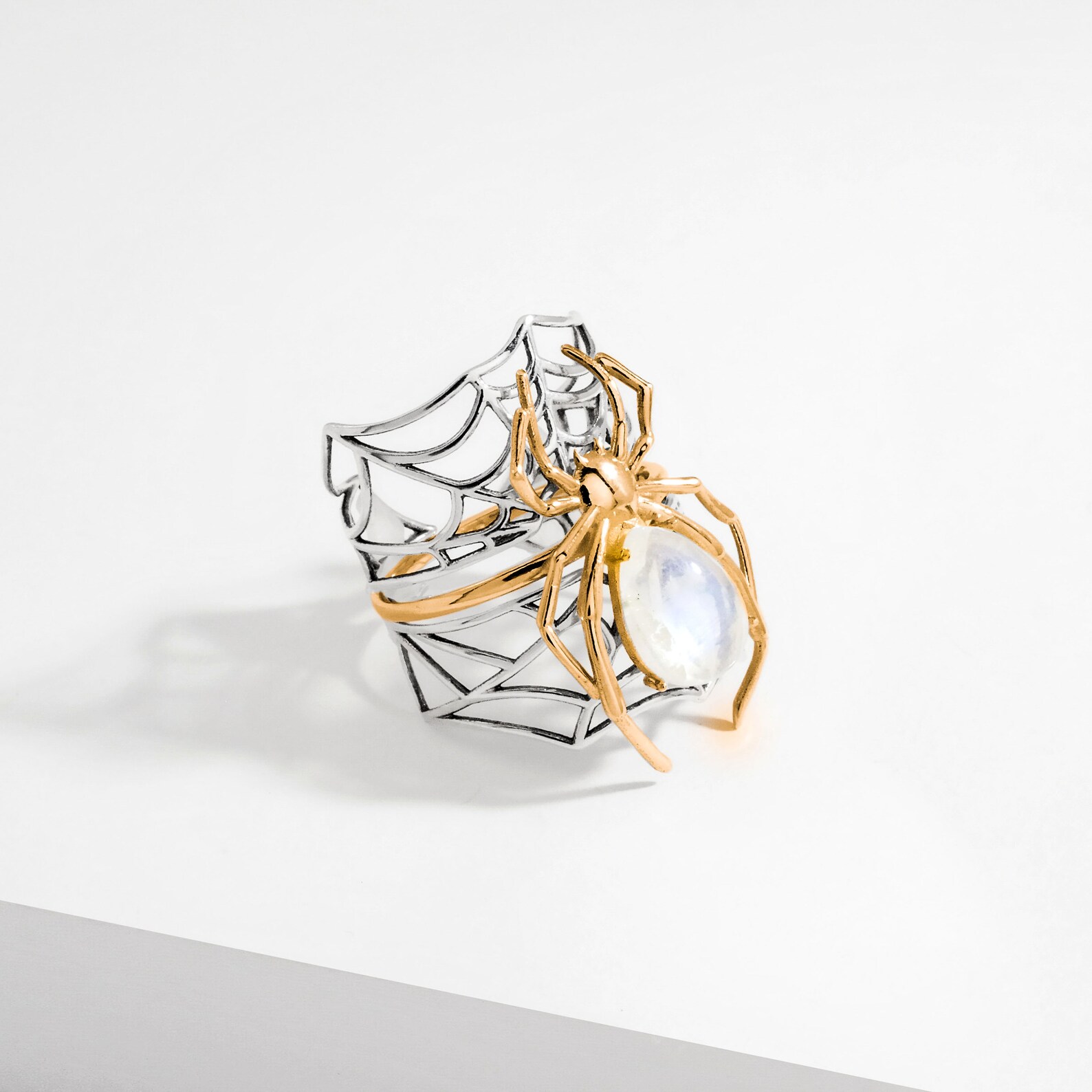Spider Web Rings Stacking Rings Ring Webbing Gold - Etsy