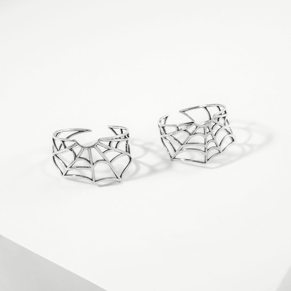 Spider Web Rings Stacking Rings Ring Webbing Gold - Etsy