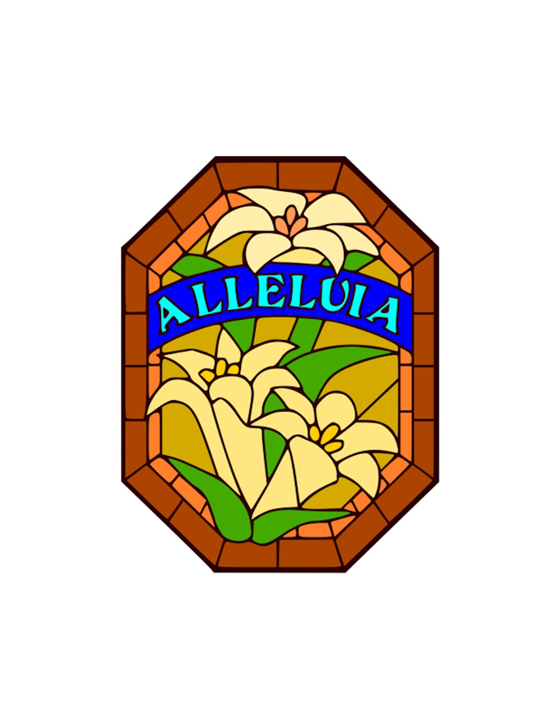 Alleluia! Svg/png/pdf/eps/dxf Vector Files for Layered Vinyl/cricut ...