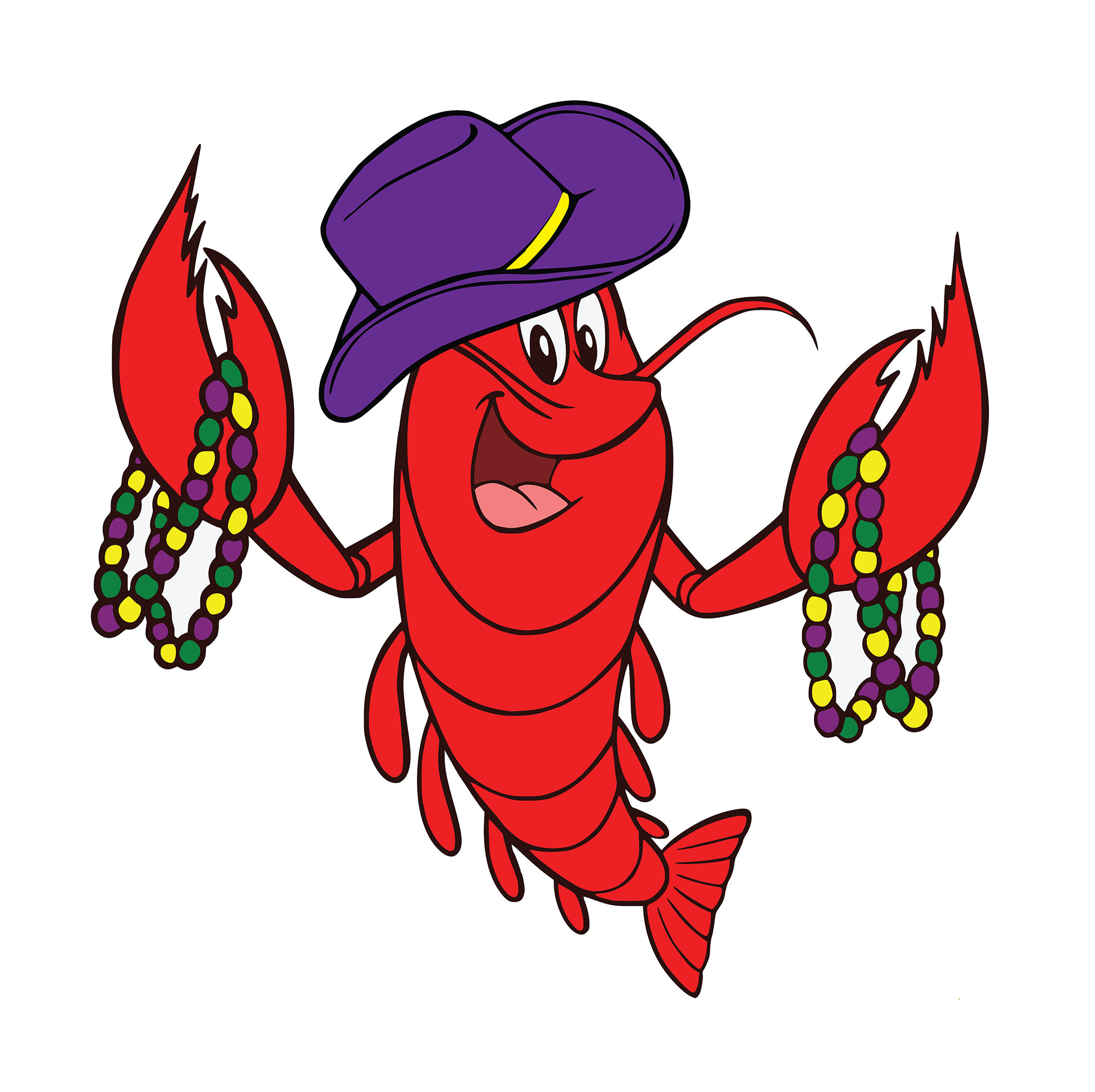 Mardi Gras Cajun Cowboy Crawfish SVG/PNG/DXF Layered Cut Files for ...