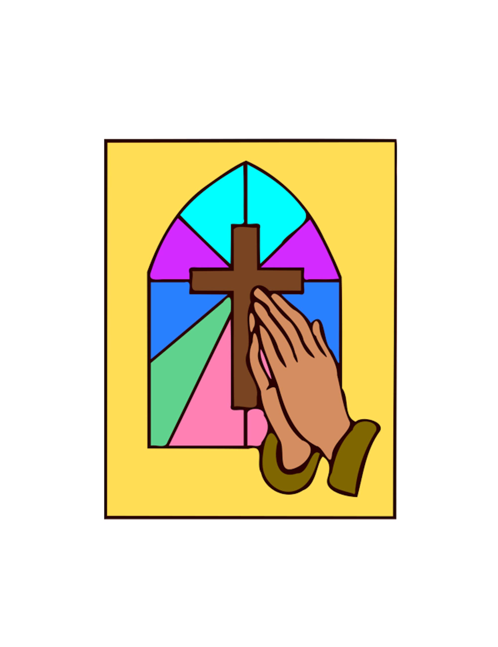 Prayer Stained Glass