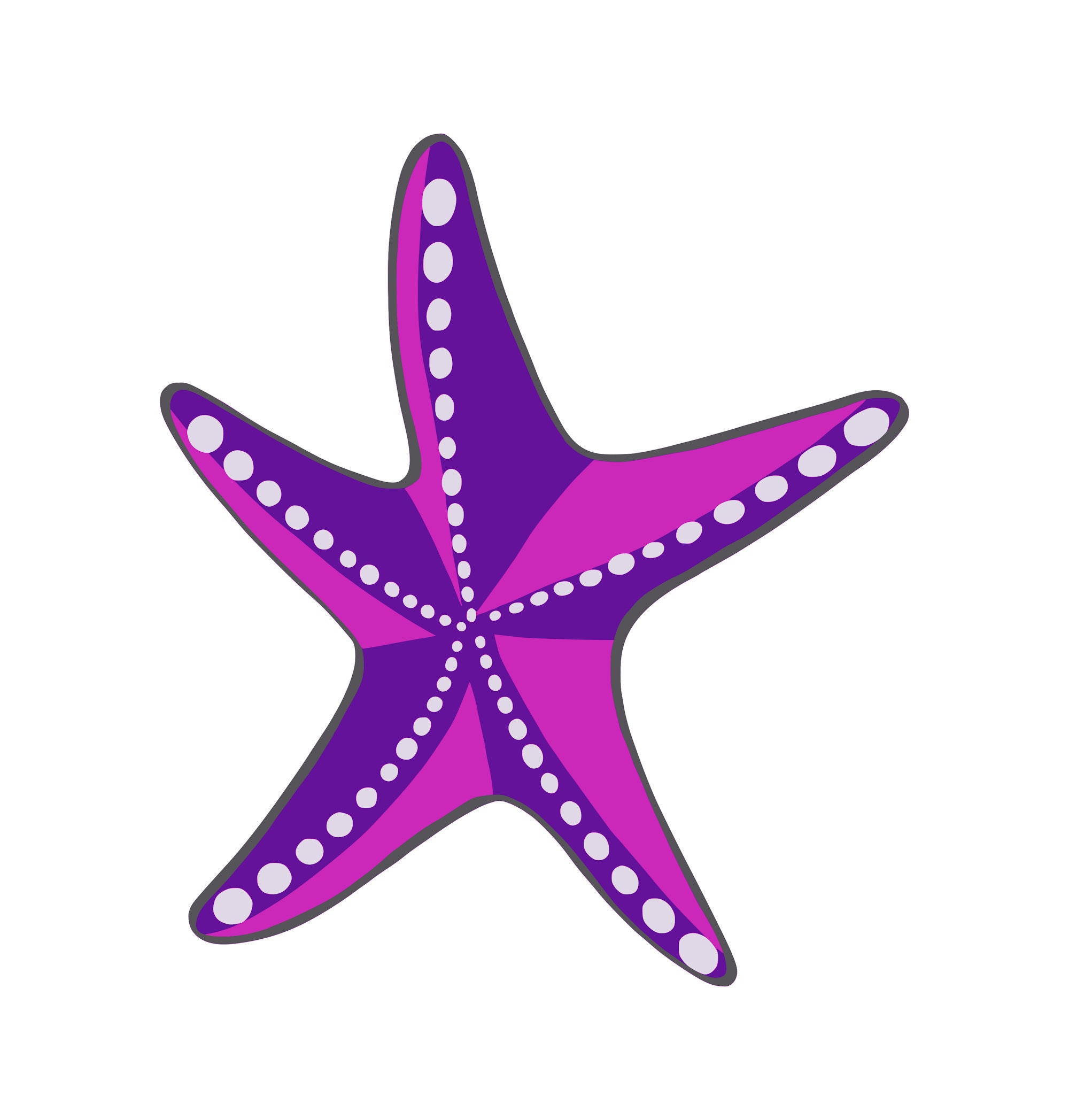 Layered Starfish Vector Svg/pdf/png/eps/dxf File for Cricut and ...