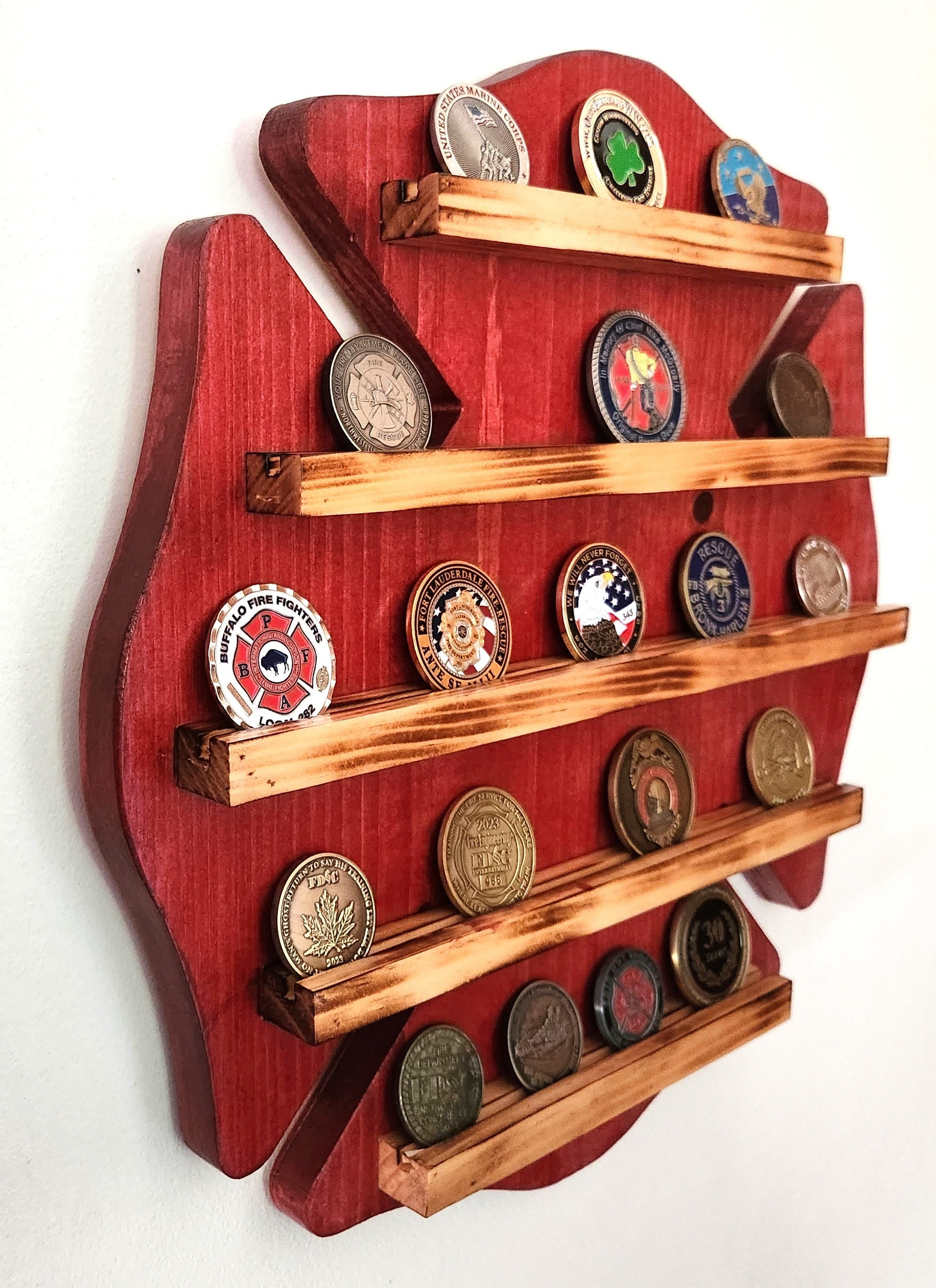 F.F. Red Maltese Cross Challenge Coin Holder - Etsy