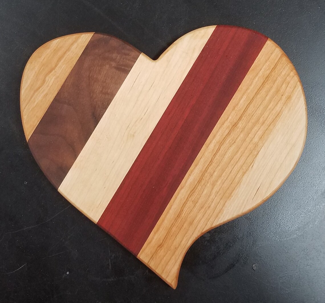 Heart shaped cutting board | Etsy