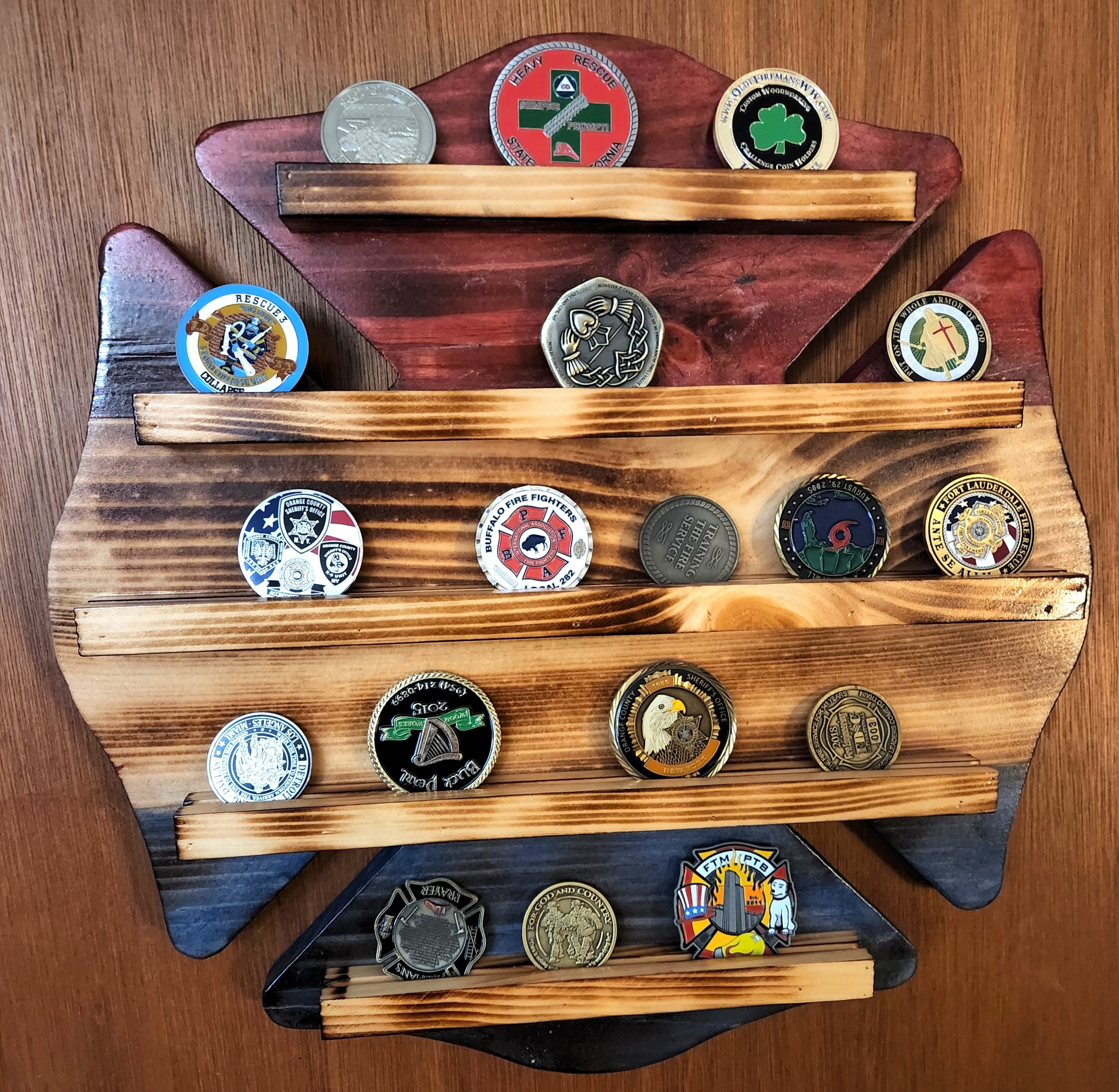 Patriotic Maltese Cross Challenge Coin Holder - Etsy