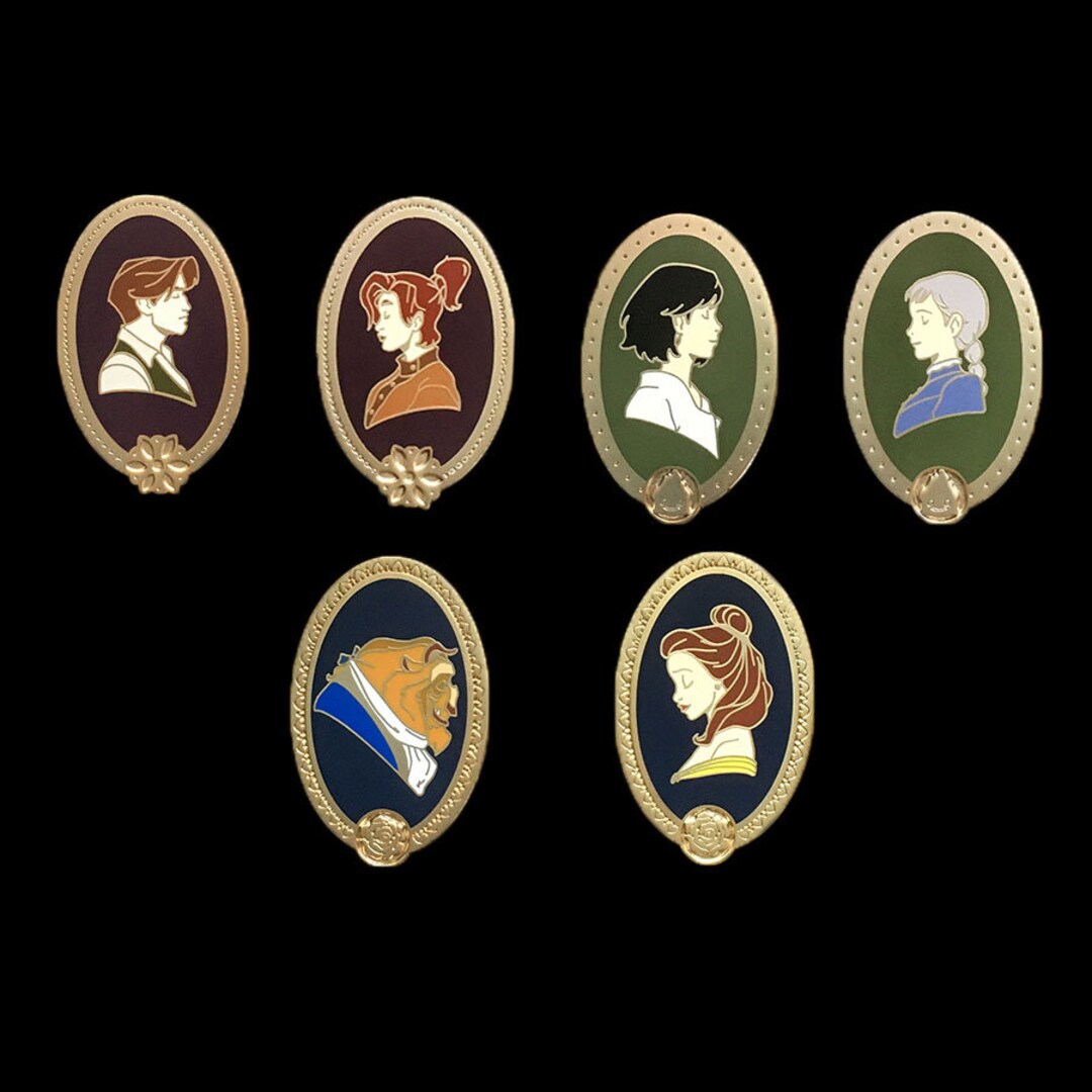 ANIMATED Character Cameo Hard Enamel Pins - Etsy