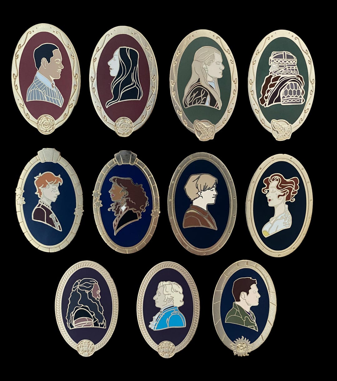 ON SCREEN Character Cameo Hard Enamel Pins - Etsy