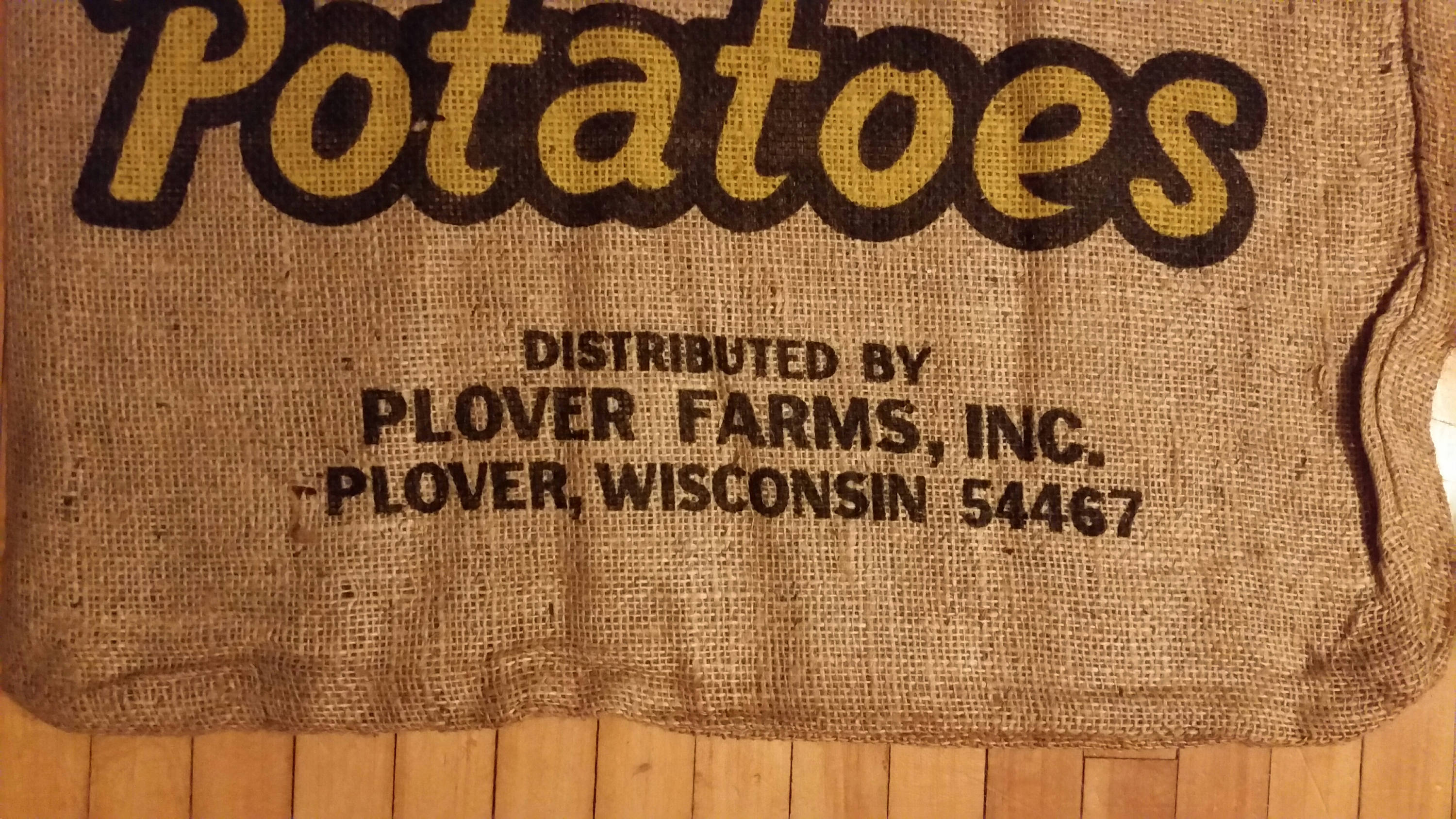 Wicked Wolf Potatoes Vintage Burlap Potato Sack Plover | Etsy