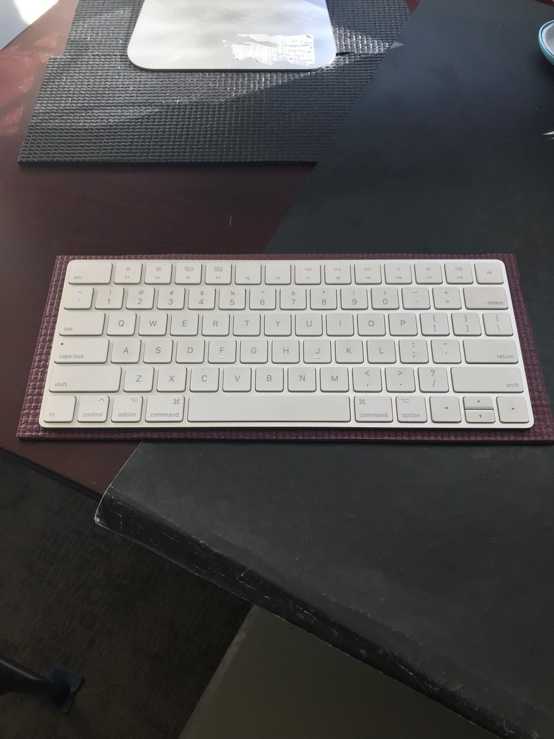Dark Brown Small Apple Keyboard Non-skid Protective Pad/mat, Table ...