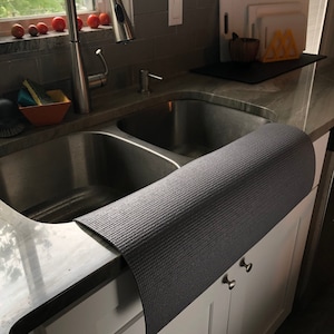 Gray Double SINK EDGE GUARD, Kitchen, Splash Countertop Protector ...