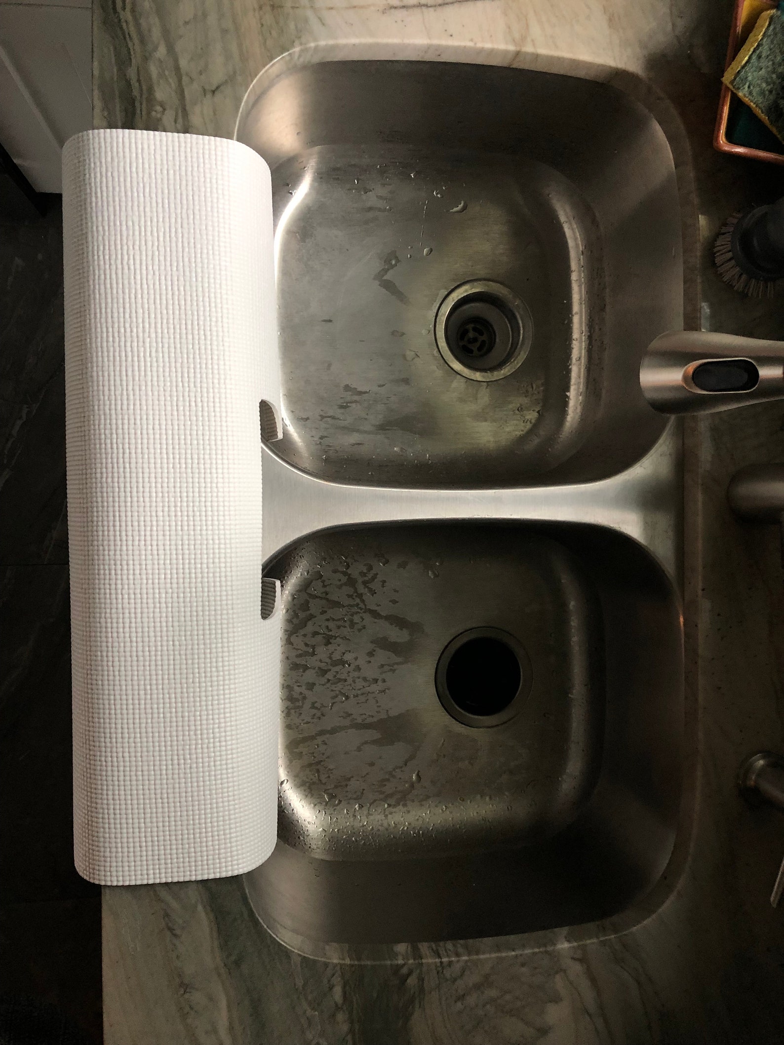 White Double SINK EDGE GUARD, Kitchen, Splash and Countertop Protector ...