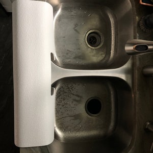 White Double SINK EDGE GUARD, Kitchen, Splash and Countertop Protector ...