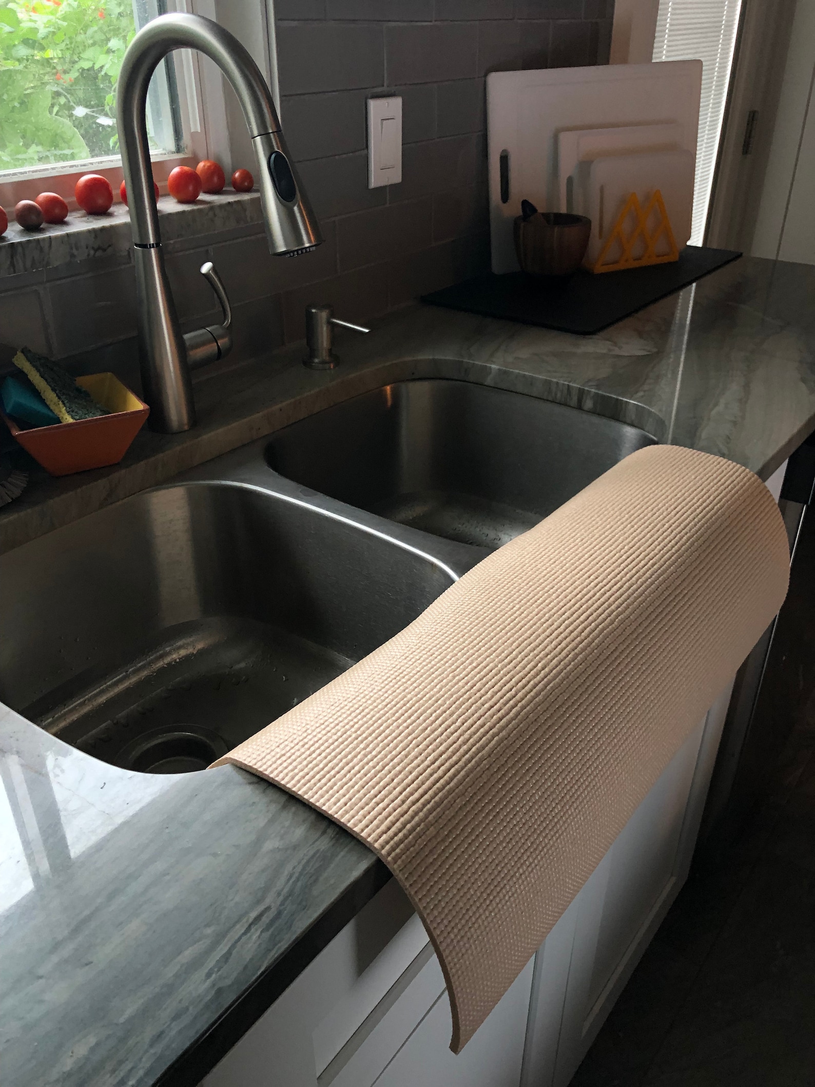 Brown Double SINK EDGE GUARD Sink Splash Guard Protects | Etsy