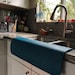 Dark Teal, Double SINK EDGE GUARD, Protects Granite Chipping, Splash ...