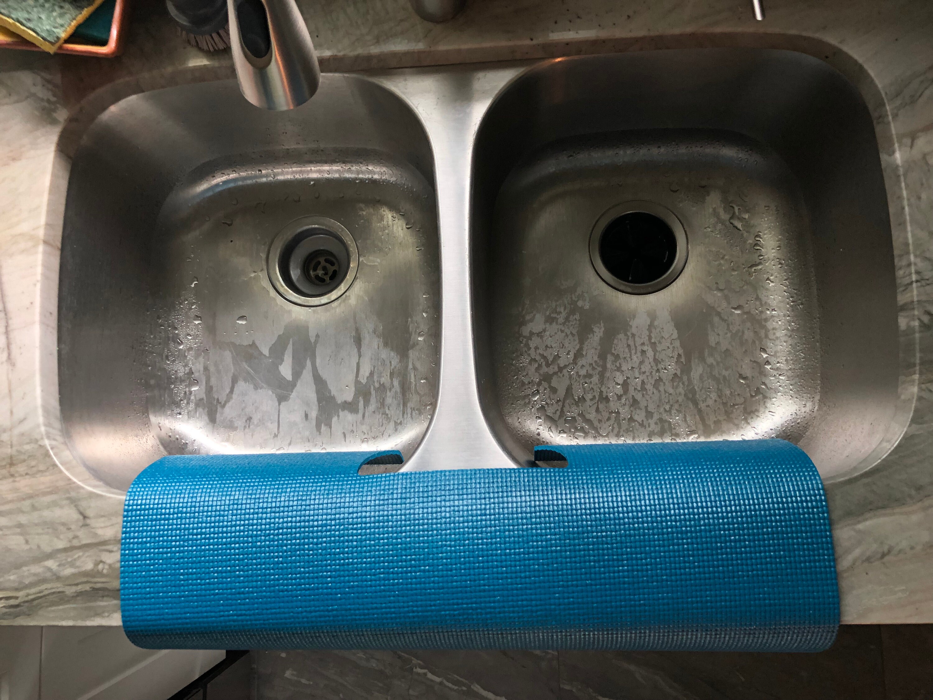 Dark Teal, Double SINK EDGE GUARD, Protects Granite Chipping, Splash ...