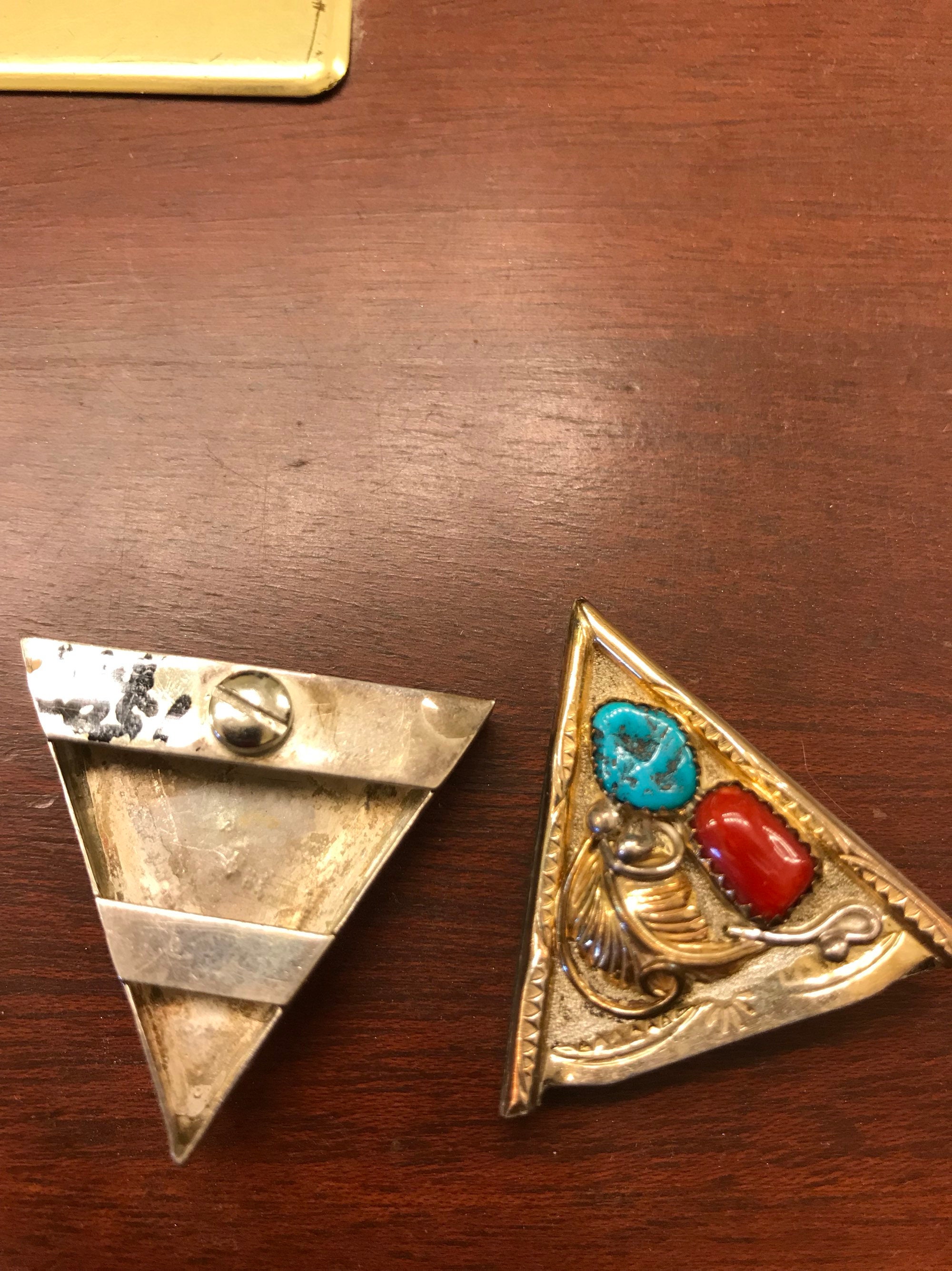 Unique Vintage Collar Tips, Native American - Etsy