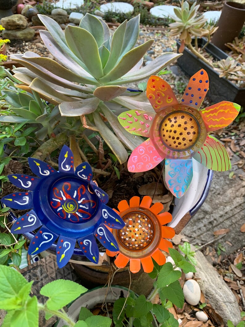 Single Metal Flowers With Stems - Etsy