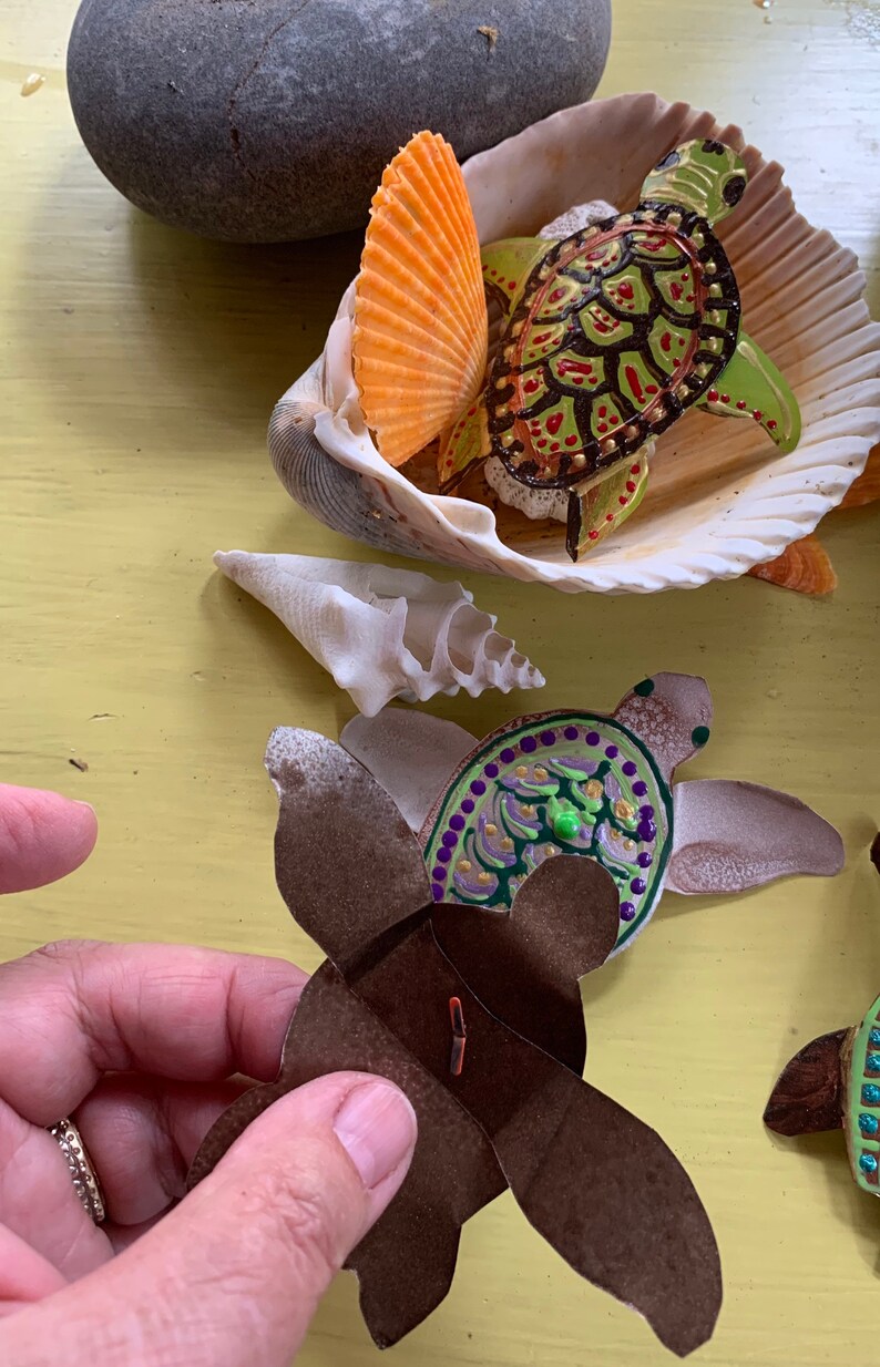 Turtle Magnets - Etsy