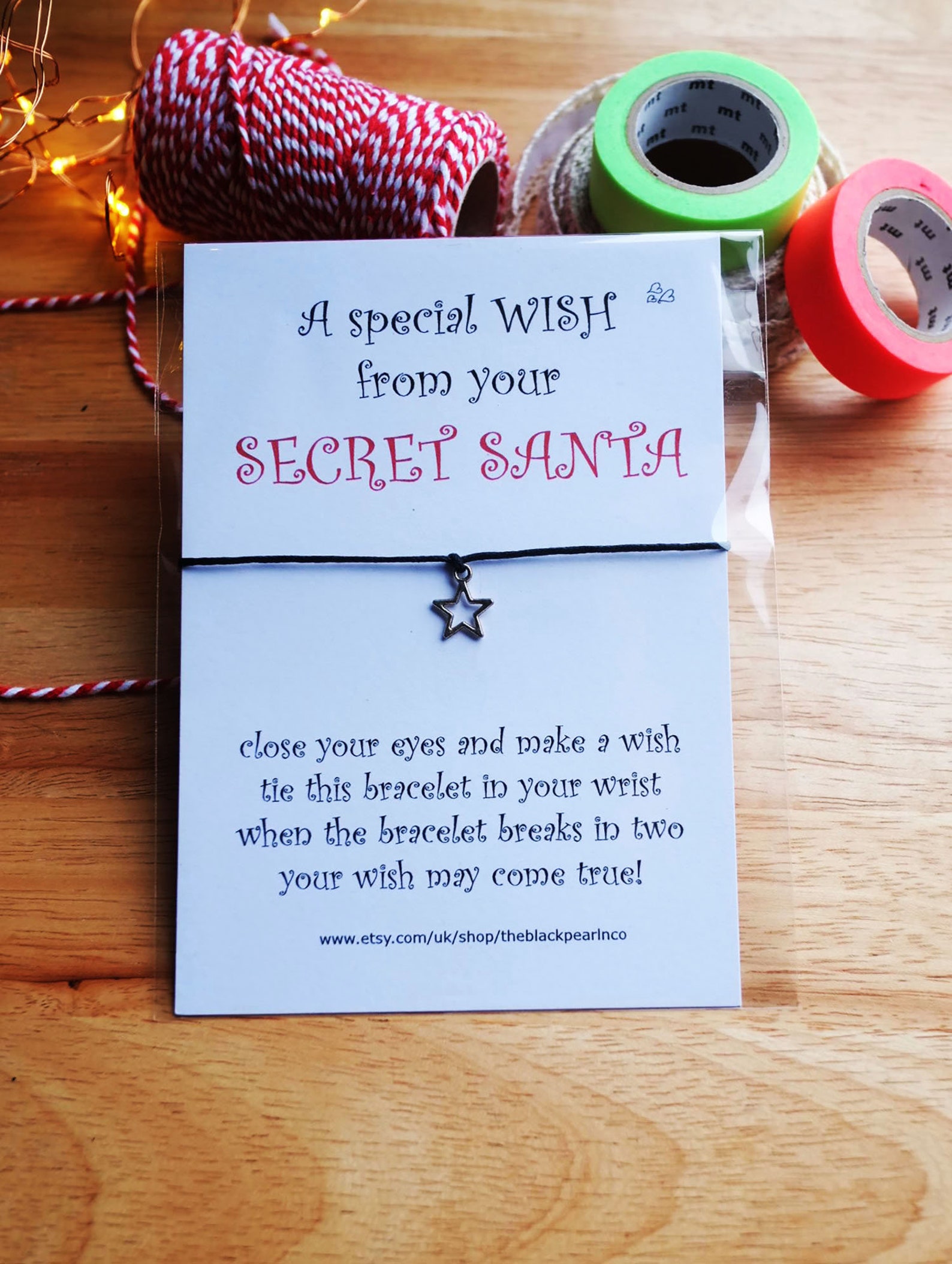 Secret Santa Gift Wish Bracelet Wish Bracelet Secret Santa Etsy secret-santa-gift-wish-bracelet-wish-bracelet-secret-santa-etsy