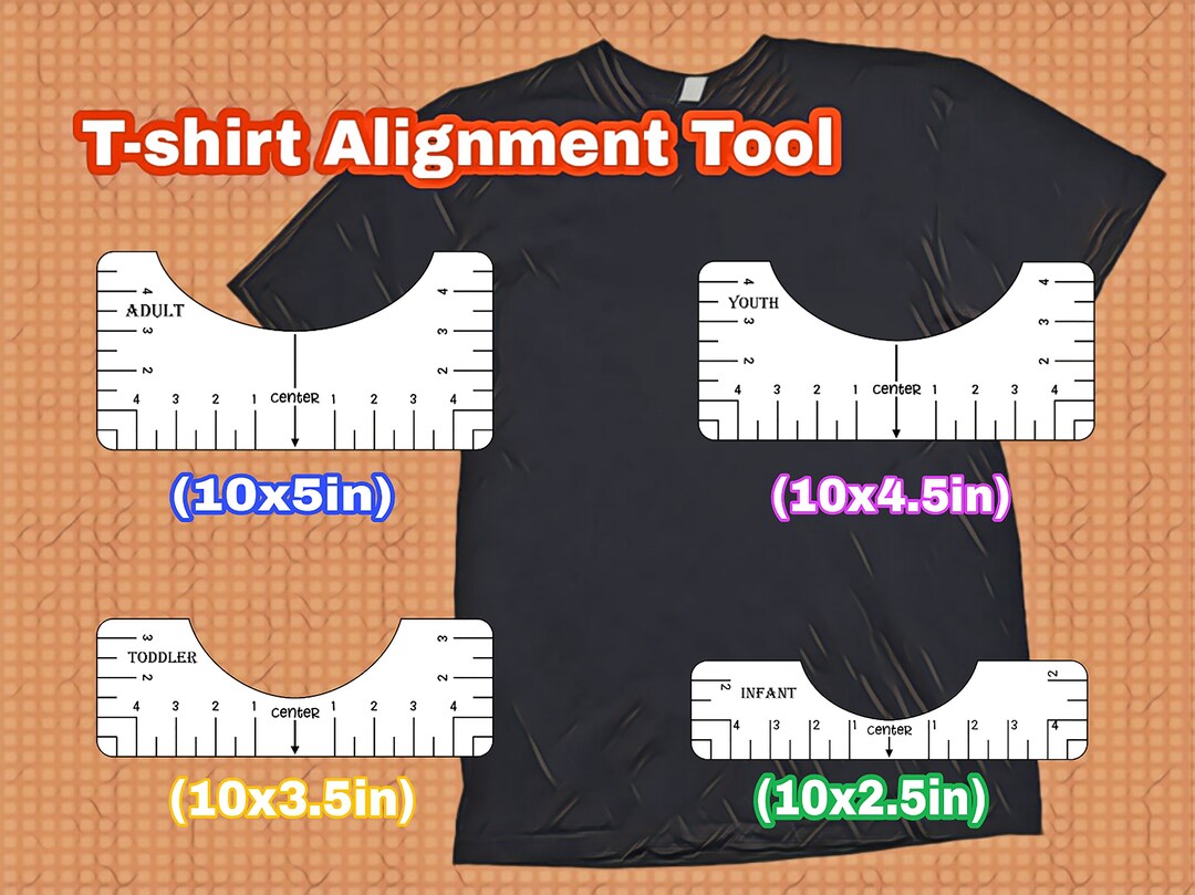 Digital File Jpeg SVG PNG T-shirt Alignment Tool DXF shirt Placement ...