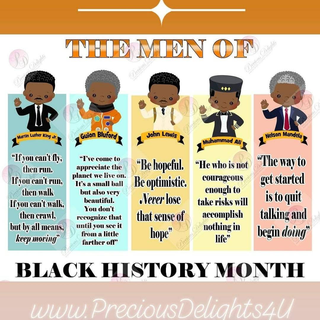 MEN of Black History- Black History Month- I Am Black History ...