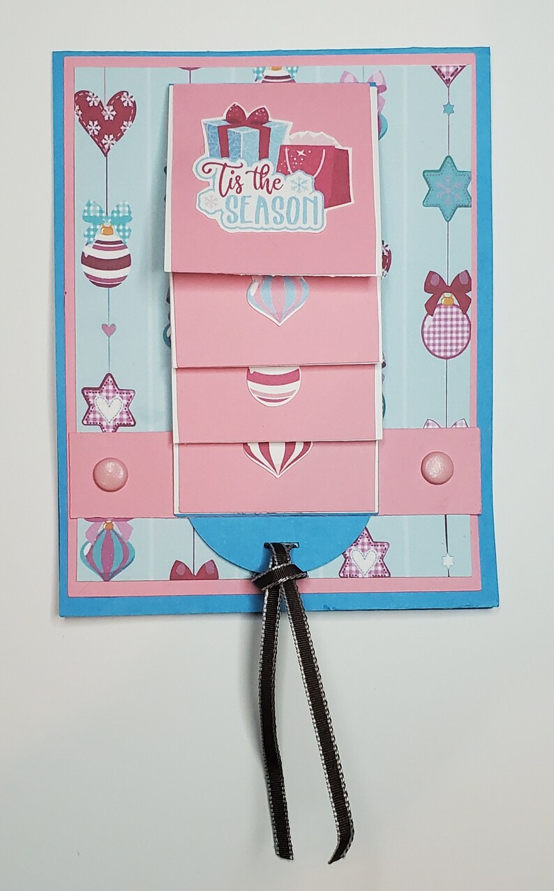Waterfall Card Mechanism Template DIY SVG 4 Panels Cardmaking ...