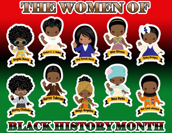 Black History Stickers African American Women Die Cut | Etsy