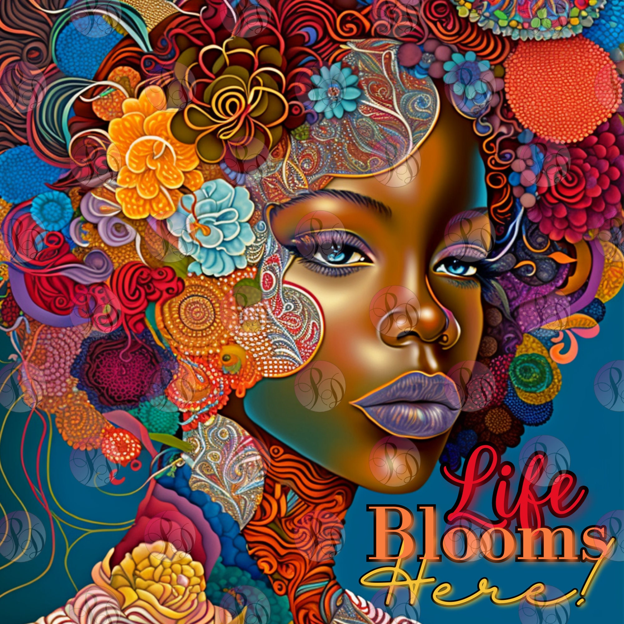 Beautiful Black Art, Digital Art, Instant Digital Download, Jpeg File ...