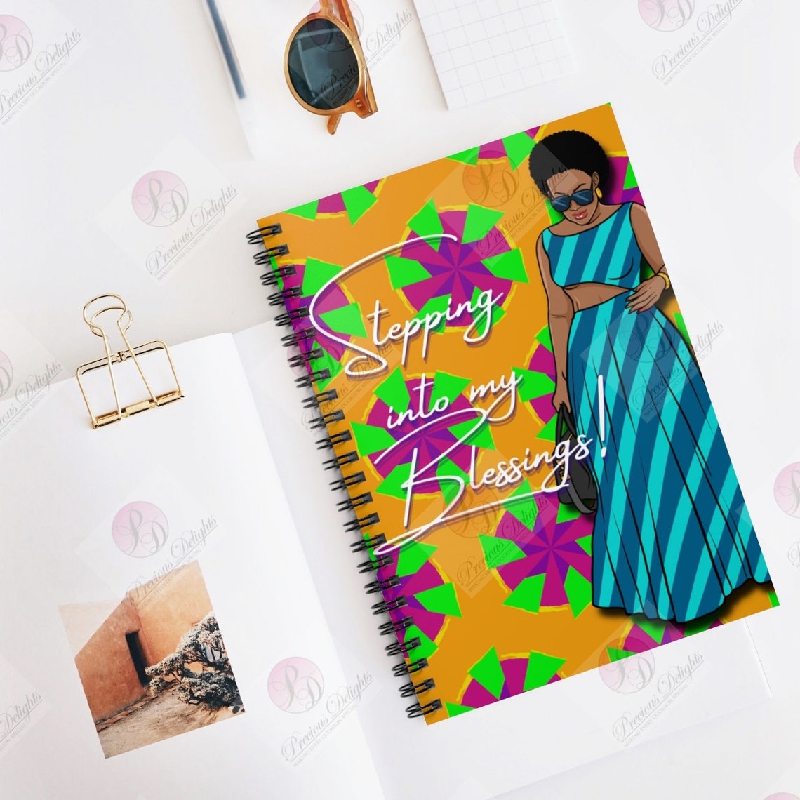 NEW Illustrated Digital Background Notebook, Planner and Journal Covers ...