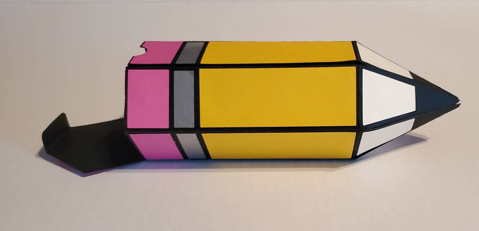 3D Paper Pencil Box Gift Box Paper Crafts DIY Box Cricut Silhouette ...