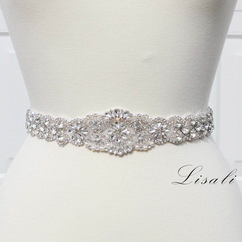 Rhinestone Belt - Etsy