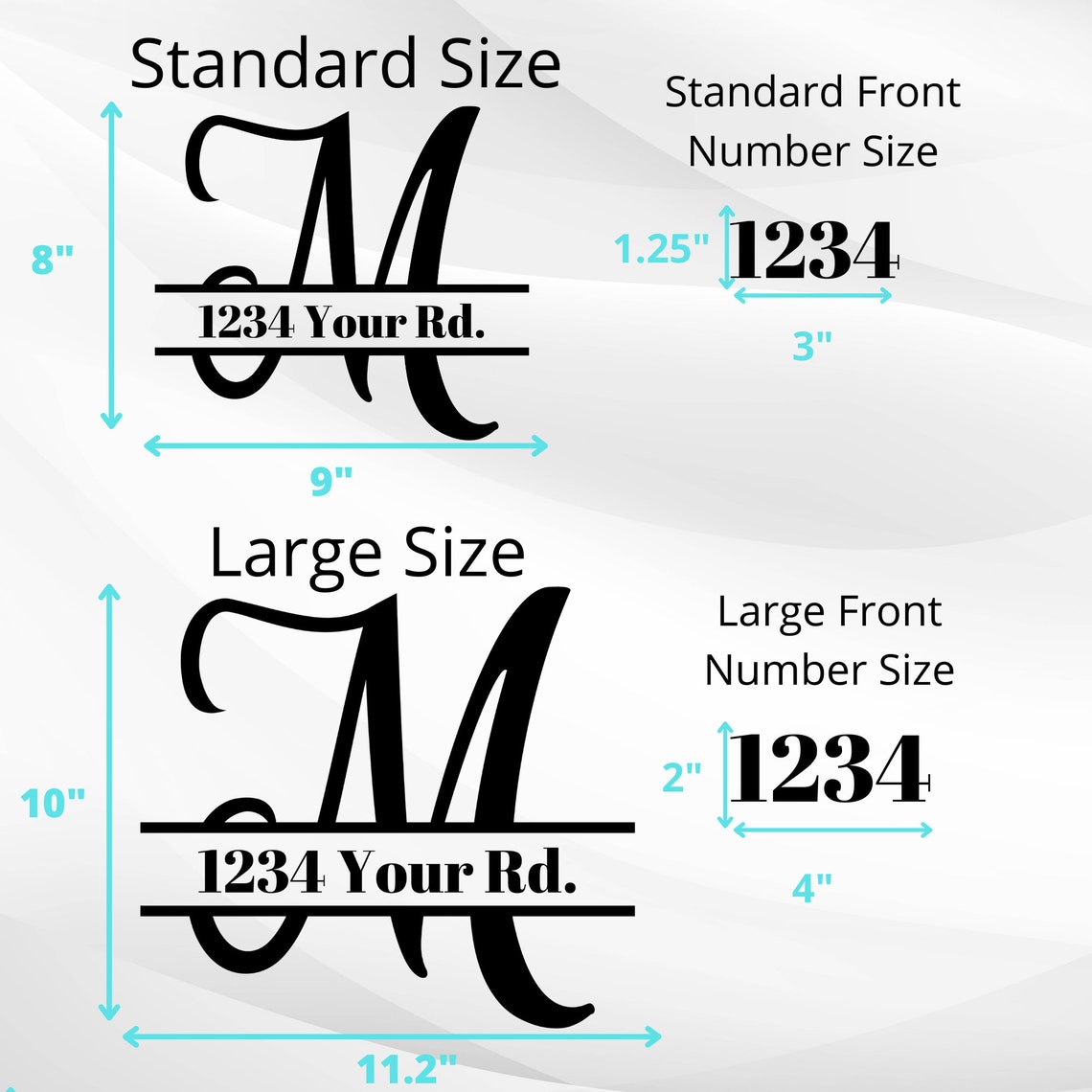 Personalized Mailbox Decal Monogram Mailbox Address Label W/ - Etsy