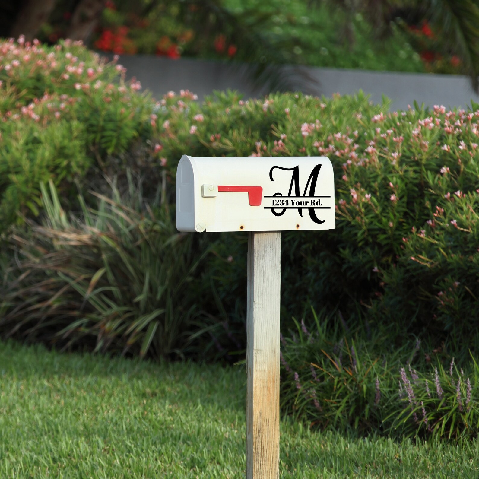 Personalized Mailbox Decal Monogram Mailbox Address Label W/ - Etsy