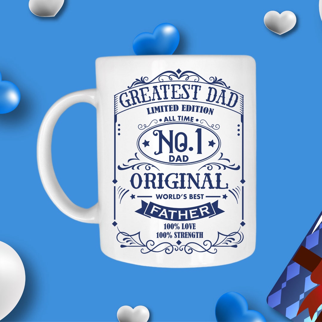 No. 1 Dad World's Best Father Greatest Dad Mug Limited Edition Father's ...