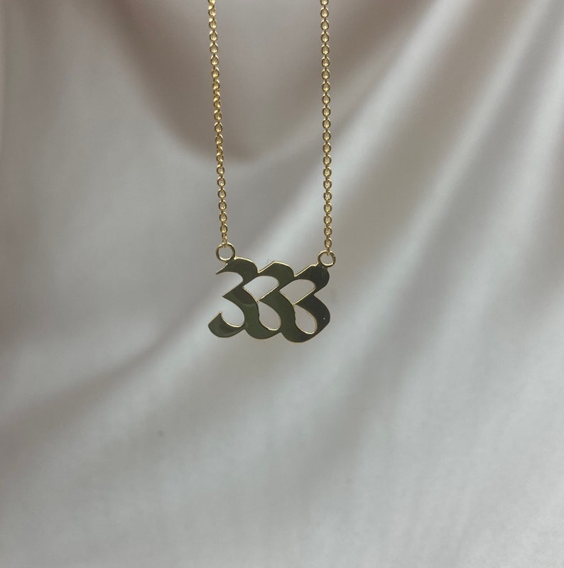 Silver 333 Necklace Angel Number Necklace Manifesting - Etsy