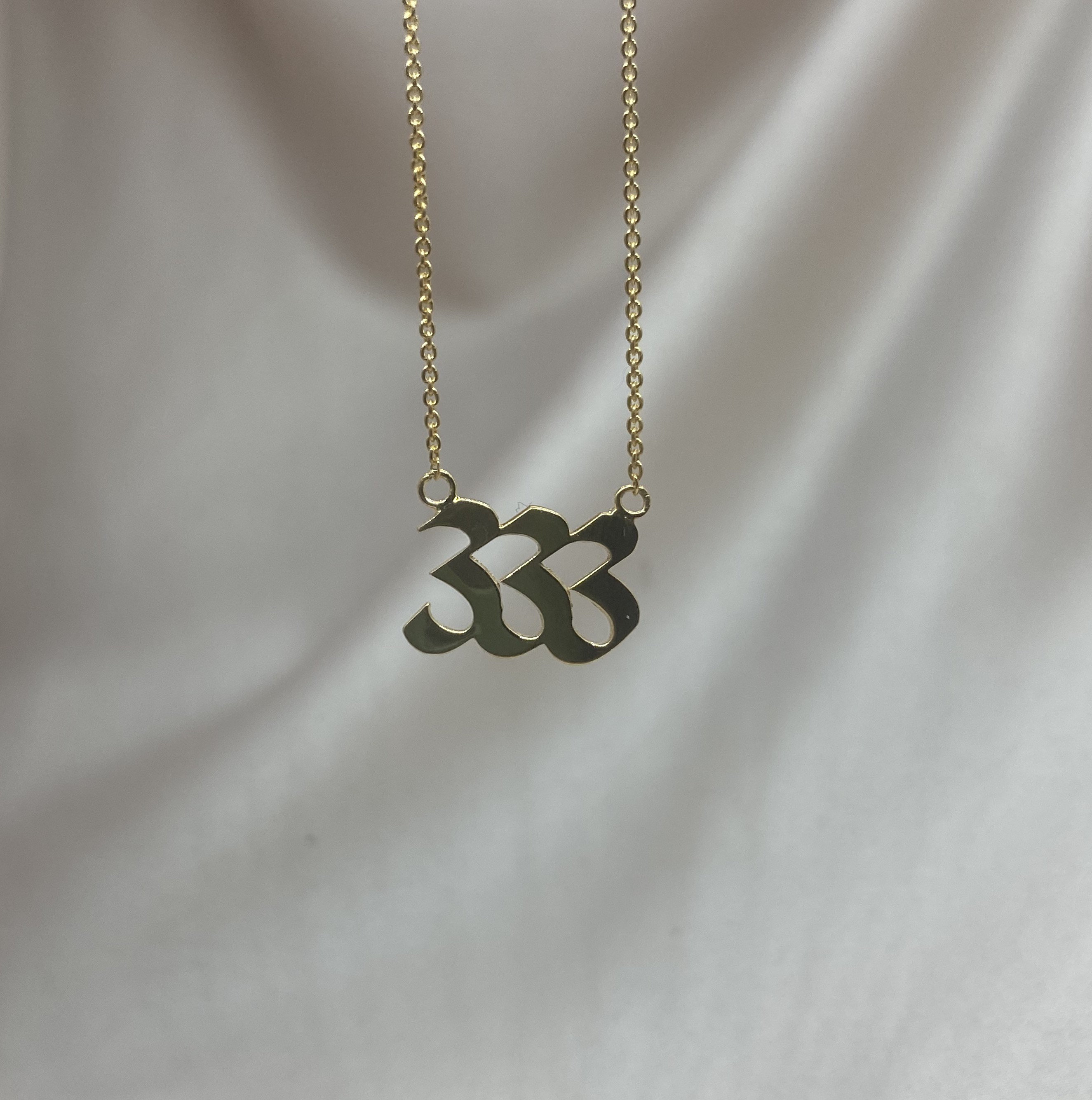 Silver 333 Necklace Angel Number Necklace Manifesting - Etsy