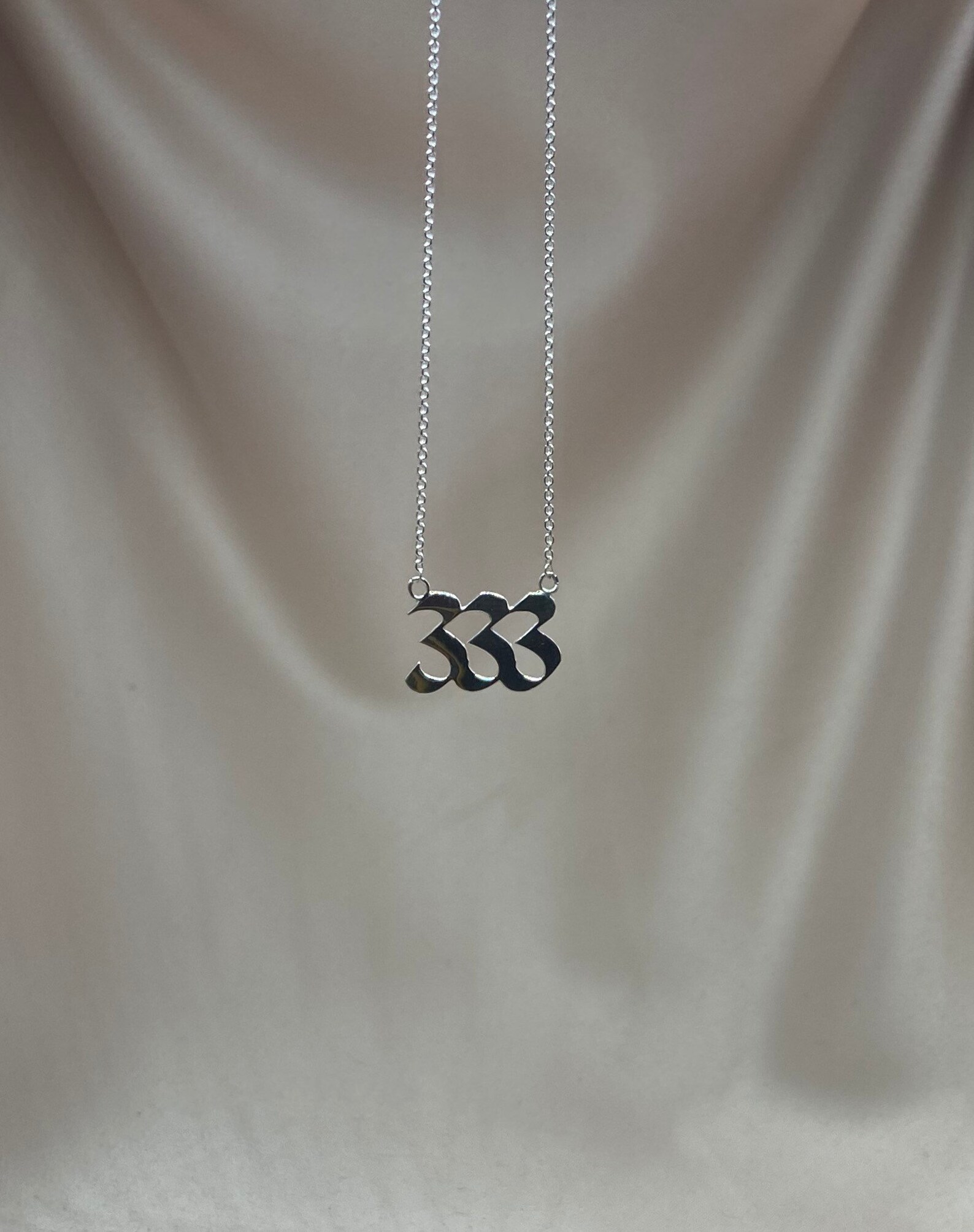 Silver 333 Necklace Angel Number Necklace Manifesting - Etsy