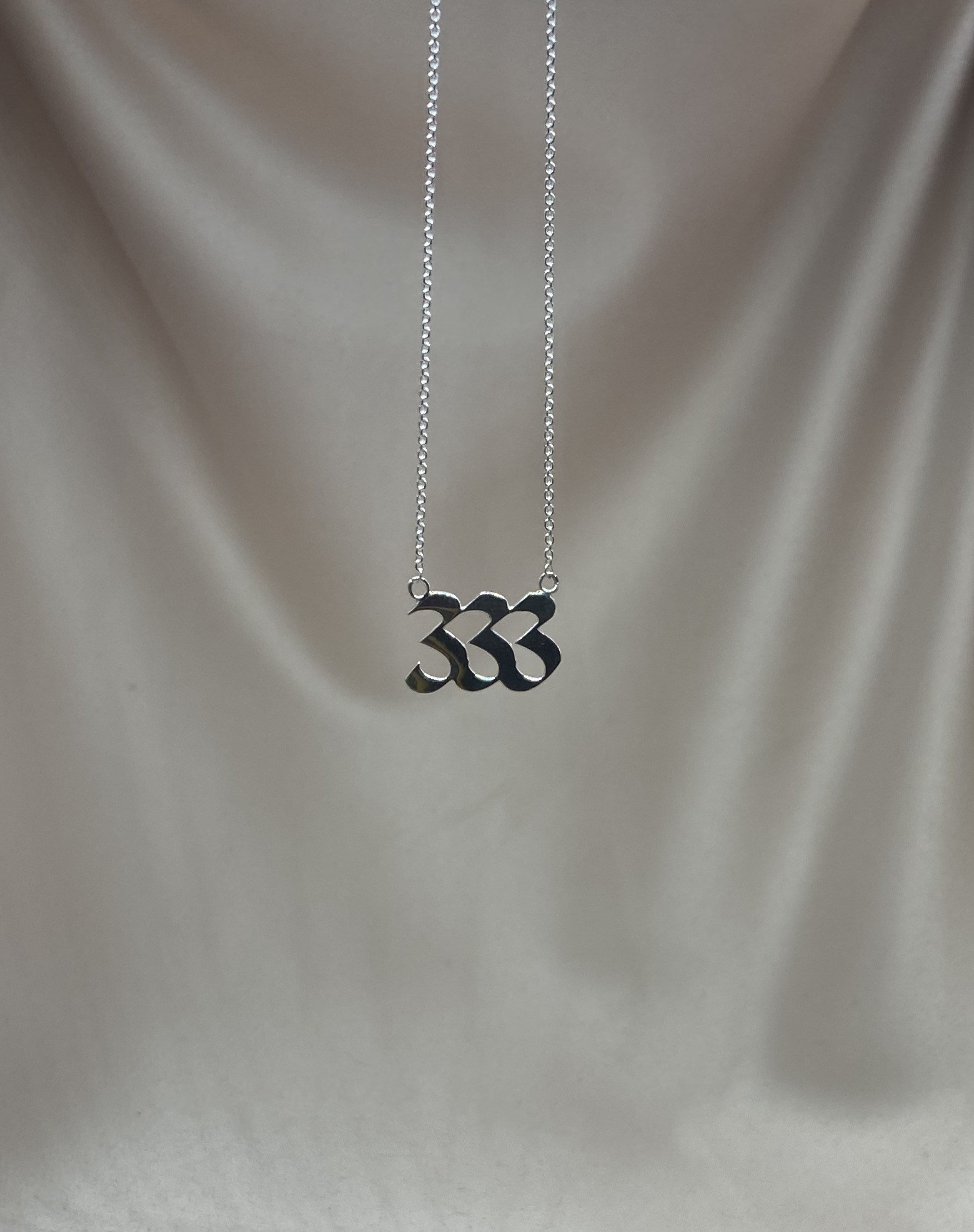 Silver 333 Necklace Angel Number Necklace Manifesting - Etsy