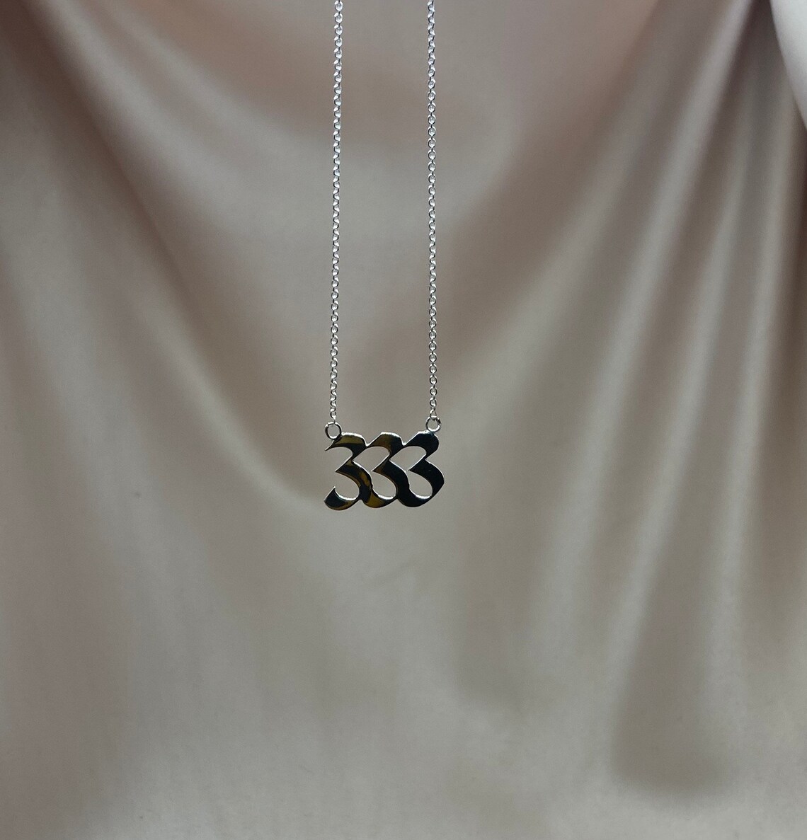 Silver 333 Necklace Angel Number Necklace Manifesting - Etsy