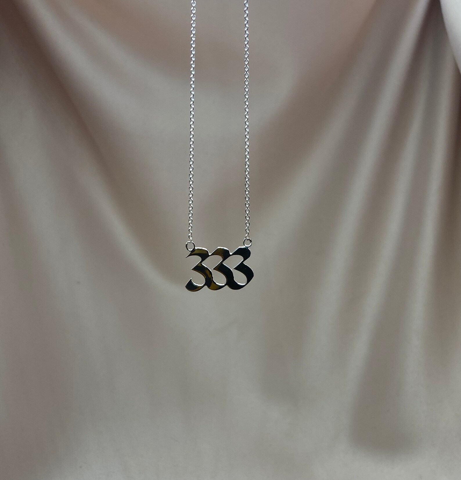 Silver 333 Necklace Angel Number Necklace Manifesting - Etsy