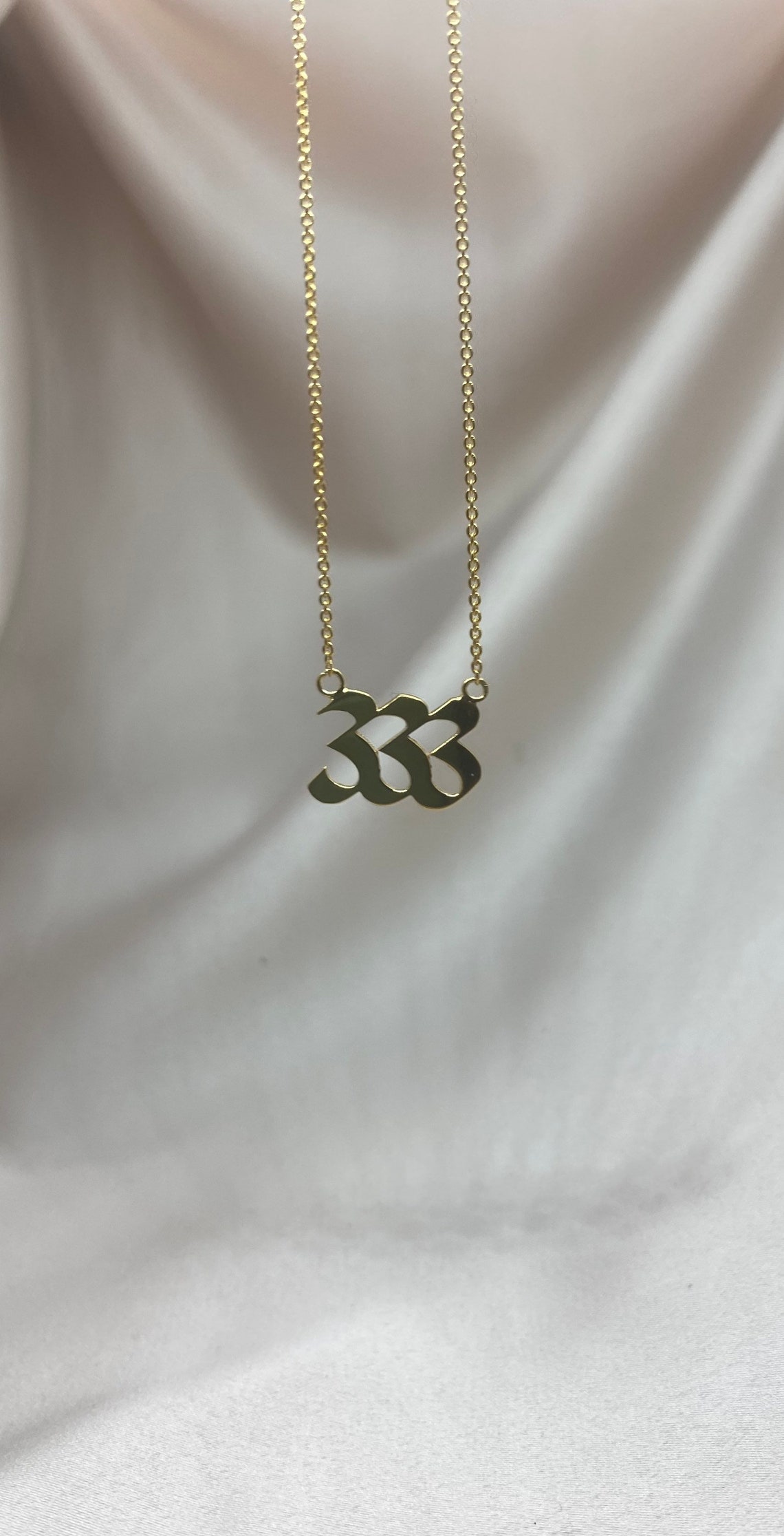 Silver 333 Necklace Angel Number Necklace Manifesting - Etsy