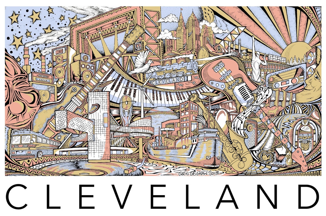 Cleveland Rock Canvas Print - Etsy