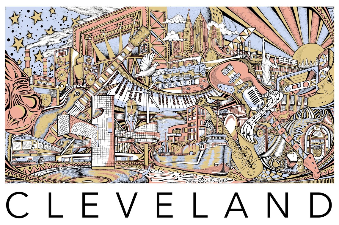 Cleveland Rock Canvas Print - Etsy