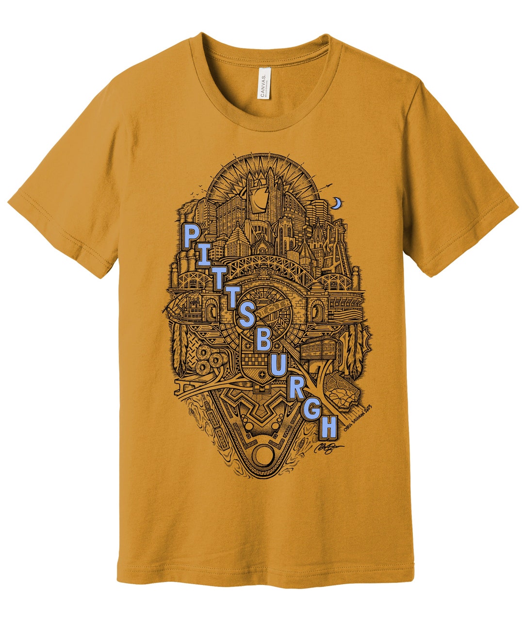 Golden Yellow Pittsburgh Shirt - Etsy