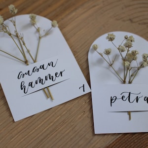 Calligraphy Arch Name Cards DIY Slit Insert Wedding Place Cards Custom ...