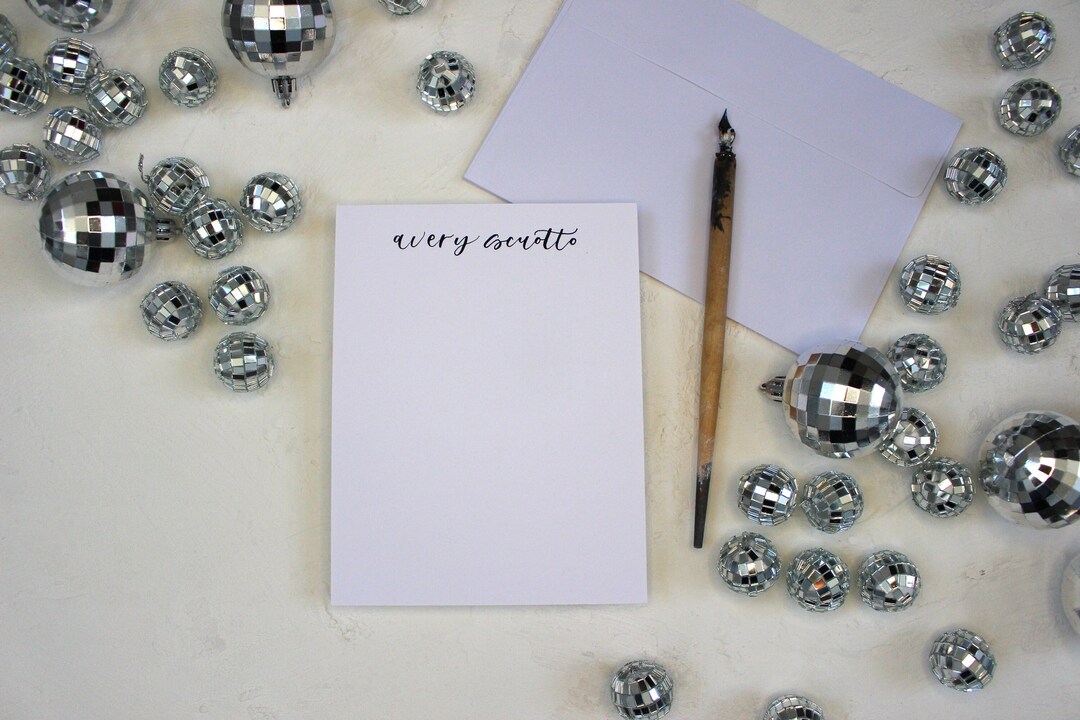 Calligraphy Note Cards Handwritten Personalized Stationery - Etsy